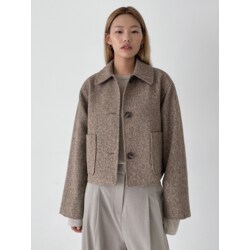 TWEED FRONT POCKET JACKET BROWN - SSG.COM