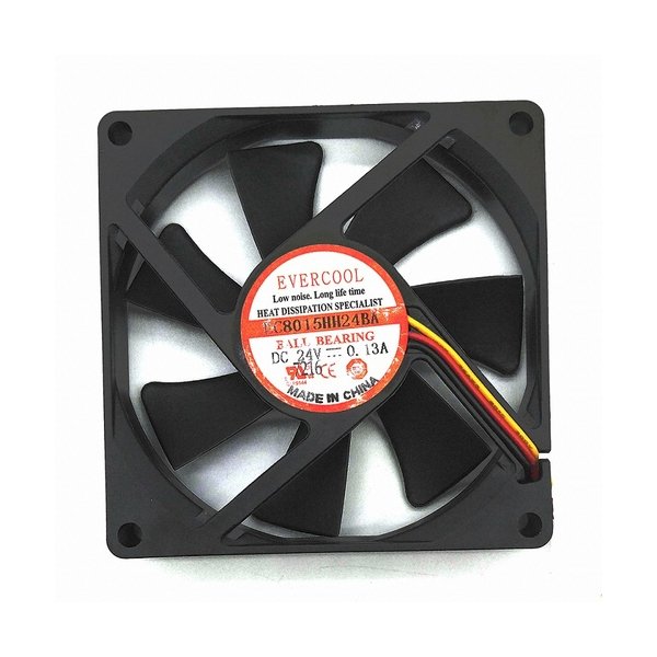 [EC8015HH24BA-3P] EVERCOOL 쿨러 (80mm 15T/2볼베어링/24V/3P) - SSG.COM