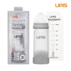 20 간편 외출용 일회용 젖병 250ml (그레이) - SSG.COM