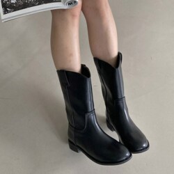 [S]하프 앵클 첼시 미들 부츠_g1424_DS - SSG.COM