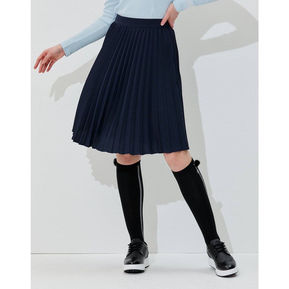 [22FW] [H-PLEATS]네이비 아코디언 플리츠 스커트 HWSK2D632N3, 믿고 사는 즐거움 SSG.COM