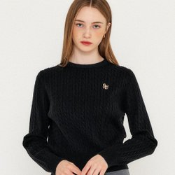 [제너럴아이디어] WOMAN 에센셜 케이블 풀오버[BK] / WBC1L05503 - SSG.COM