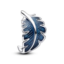 판도라 커브드 페더 깃털 블루 실버 참 792576C01 - SSG.COM