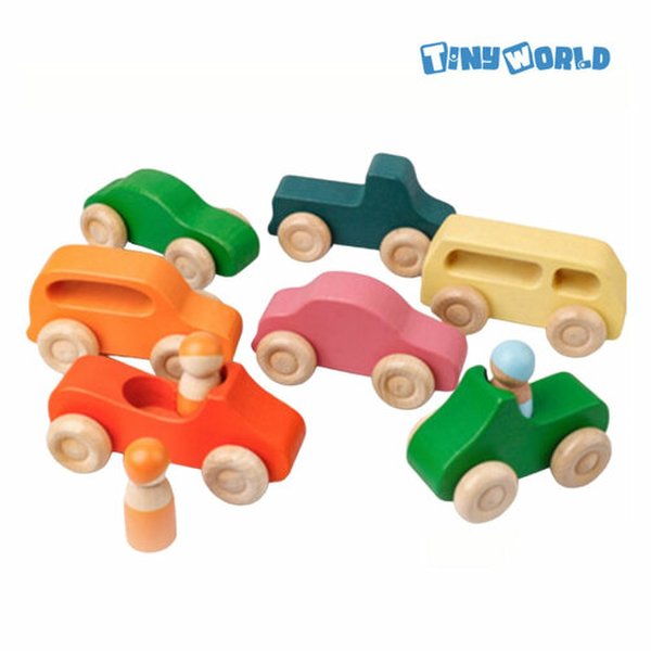 KC인증 발도르프 7종 자동차 파스텔 원목 자동차 - SSG.COM