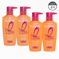 [SSG 단독]로레알파리 엘세브 드림랭스 샴푸 400ml 2개 + 컨디셔닝 헤어팩 375ml 2개 - SSG.COM