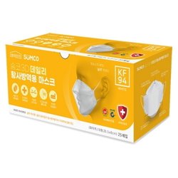 숨코 KF94 25매 미세먼지 황사마스크 화이트 - SSG.COM