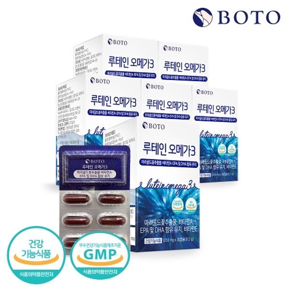 보뚜 루테인 오메가3 마리골드꽃 추출물 비타민A 30캡슐x6박스(총18... - SSG.COM