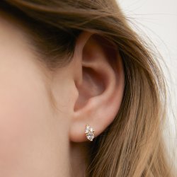 (실버925) 듀이 블로썸 후프 귀걸이 EC3157 - SSG.COM