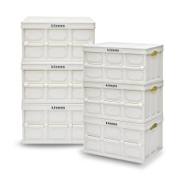 리벤스 자우버탁 다용도 폴딩 리빙박스(56L 대형/아이보리) 6P - SSG.COM