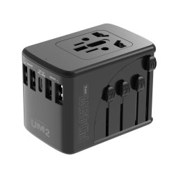 UM2 해외 여행용 멀티 어댑터 PD PPS 5포트 고속충전 콘센트45W - SSG.COM