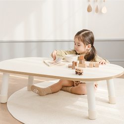 루나스토리 원목 와이드 책상테이블 (다리 330) - SSG.COM