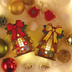 [아이디몬] 우드DIY 크리스마스 무드등 선물 (촛불포함) 만들기 MDF 조명 키트 색칠 - SSG.COM