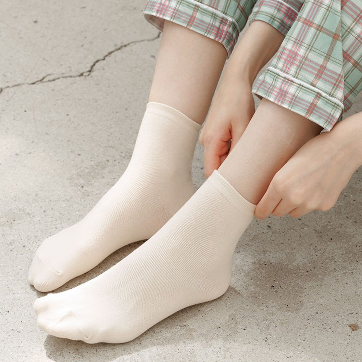 여성 코튼 데일리 삭스 5P - SSG.COM