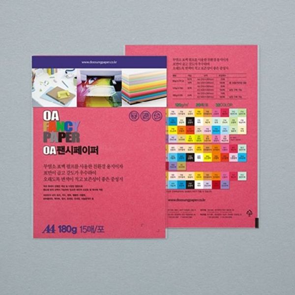 OPM 두성 OA팬시페이퍼 A4 180g R11 선홍색/15매 단15 - SSG.COM