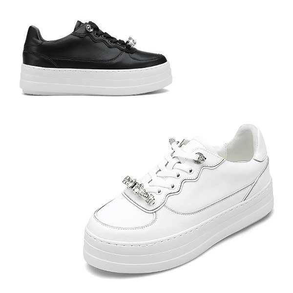 소가죽 스니커즈 512430505 4.5cm - SSG.COM