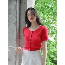 CROP CARDIGAN / RED - SSG.COM