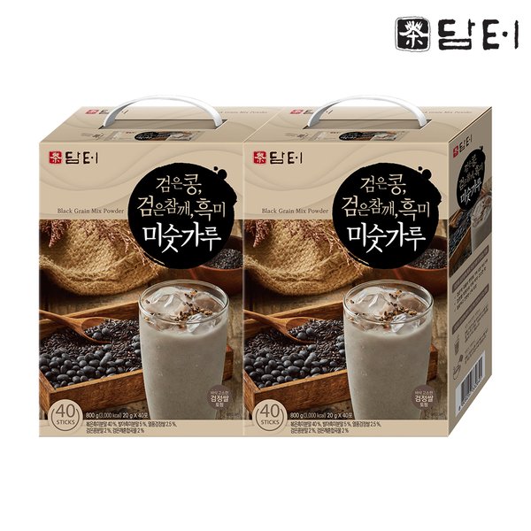 담터 검은콩 검은 참깨 흑미 미숫가루 80T (40T 2개) - SSG.COM