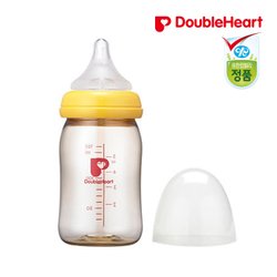 [더블하트]신모유실감 PPSU젖병160ml(그린/오렌지) /젖꼭지SS사이즈 포함 - SSG.COM