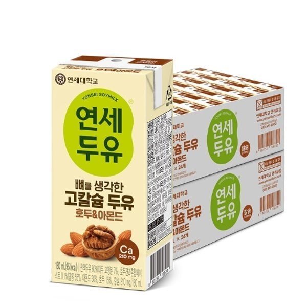 연세 뼈를 생각한 고칼슘 두유 호두아몬드진득찰 180ml 48팩 - SSG.COM