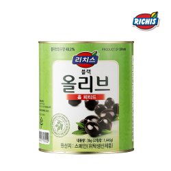 리치스 블랙올리브 홀 피티드 3kg x6캔 (대량구매) - SSG.COM
