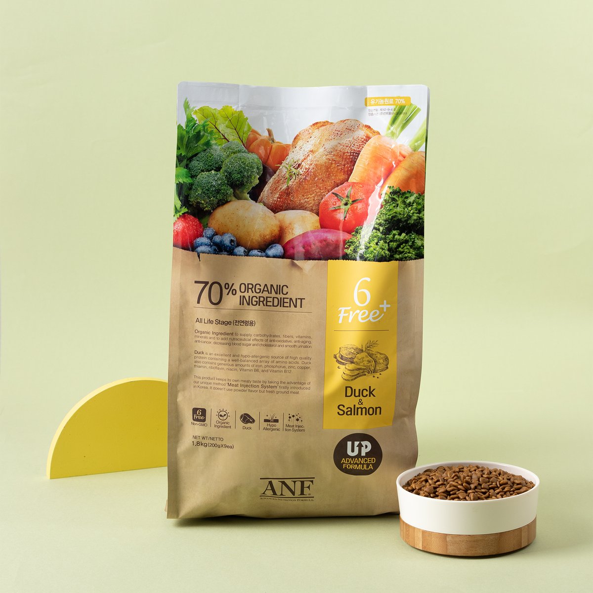 ANF 독 6FREE 플러스 옐로우 오리&연어 1.8kg - SSG.COM