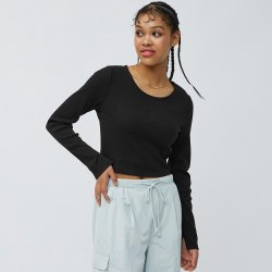 유니클로 GU 골지 크롭티 (긴팔) +X - SSG.COM