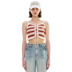 MIMI STRIPE SLEEVELESS / RED - SSG.COM