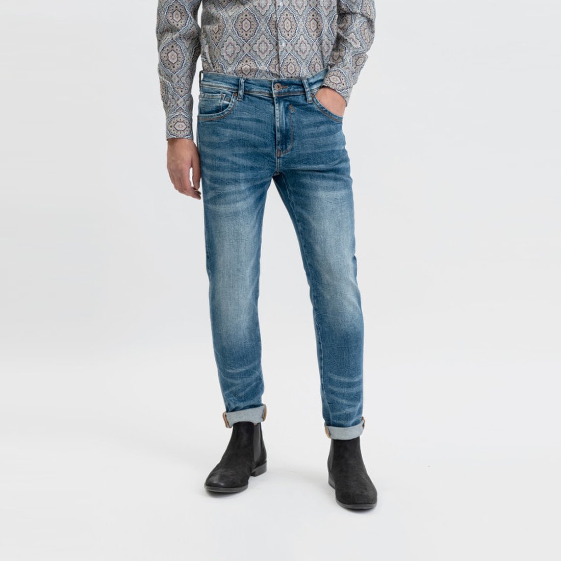 21FW[지아니루포]스키니핏 GL2027T 웨이브워시드 데님, 신세계백화점