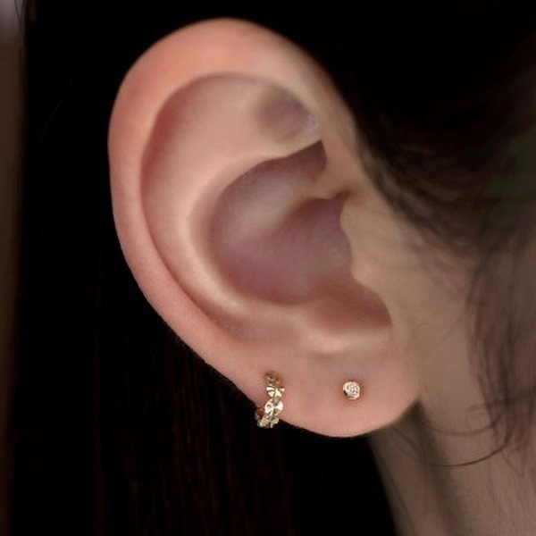 14K gold cutting one-touch earring - SSG.COM