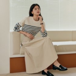 TUCKED FLARE SKIRT_BEIGE - SSG.COM
