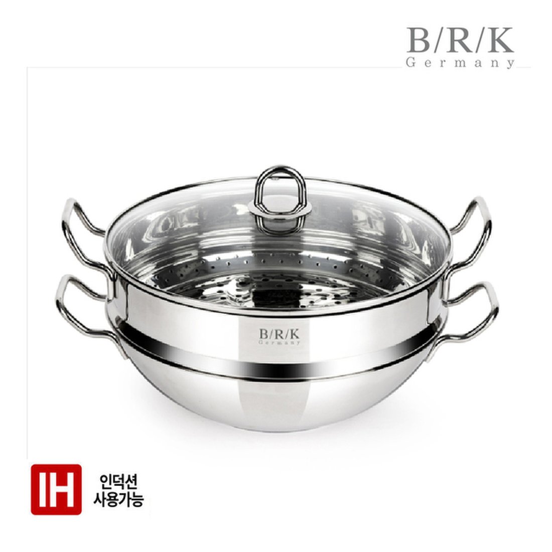 BRK프로피 인덕션스텐찜기 파티웍 샤브샤브냄비 킹크랩 대게 스테인레스 대형찜솥, 믿고 사는 즐거움 SSG.COM