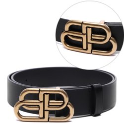 [부산점] [발렌시아가] 23FW 남성 BB 로고 라지 벨트 (570370 1CH04 1000 23F) (570370 1CH04 1000 23F) - SSG.COM