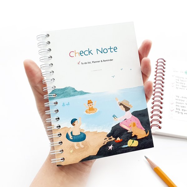 체크노트/체크리스트 (A6) - 다시 제주 바닷가 - SSG.COM