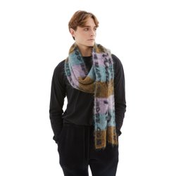 MARTINE ROSE Brushed Mohair Signature Scarf (Khaki/Lilac/Blue) - SSG.COM