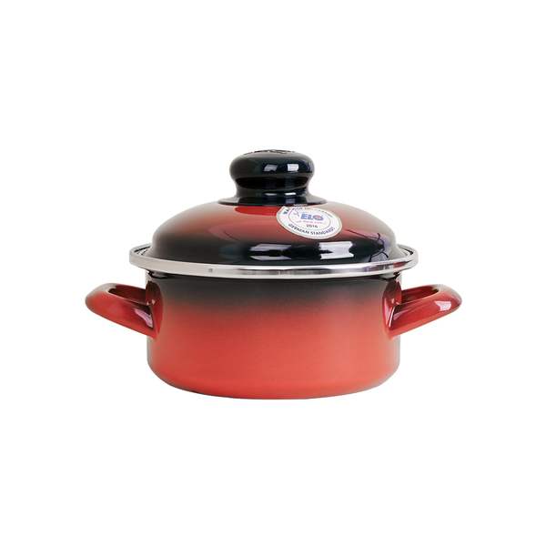 ELO 쿡포트 IH 빨간법랑 낮은형 냄비 14cm - SSG.COM