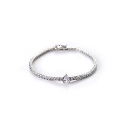 925 실버 큐빅 테니스 팔찌 보우트 - SSG.COM