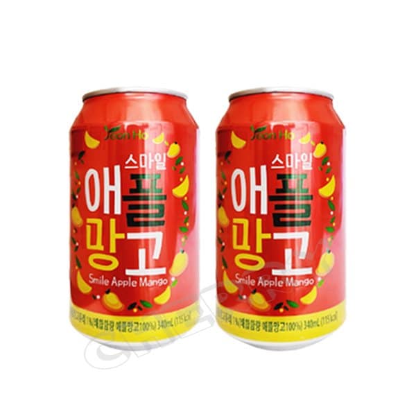스마일 애플망고 주스 340ml x 48캔(박스안심포장) 망고주스캔 - SSG.COM