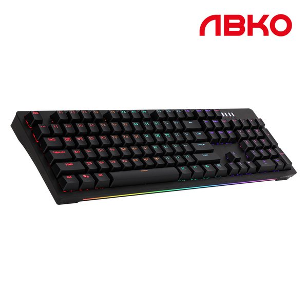 앱코 AN02 RGB BAR 축교환 게이밍 기계식 키보드 블랙 적축 - SSG.COM