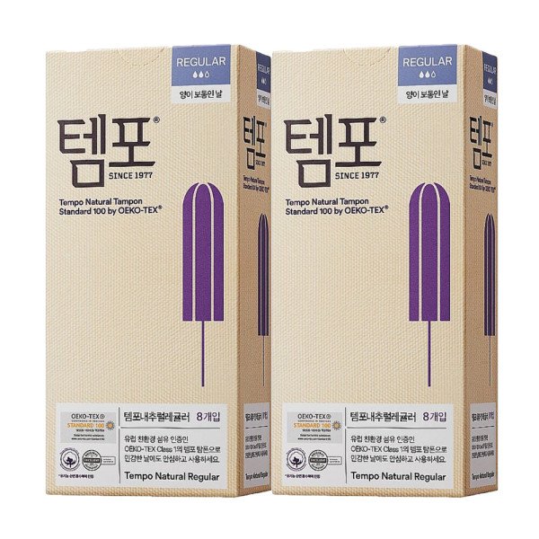템포 탐폰 내추럴 레귤러 8P X 2팩 - SSG.COM
