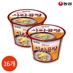농심 사리곰탕 큰사발면 111g x 16개[30310244] - SSG.COM