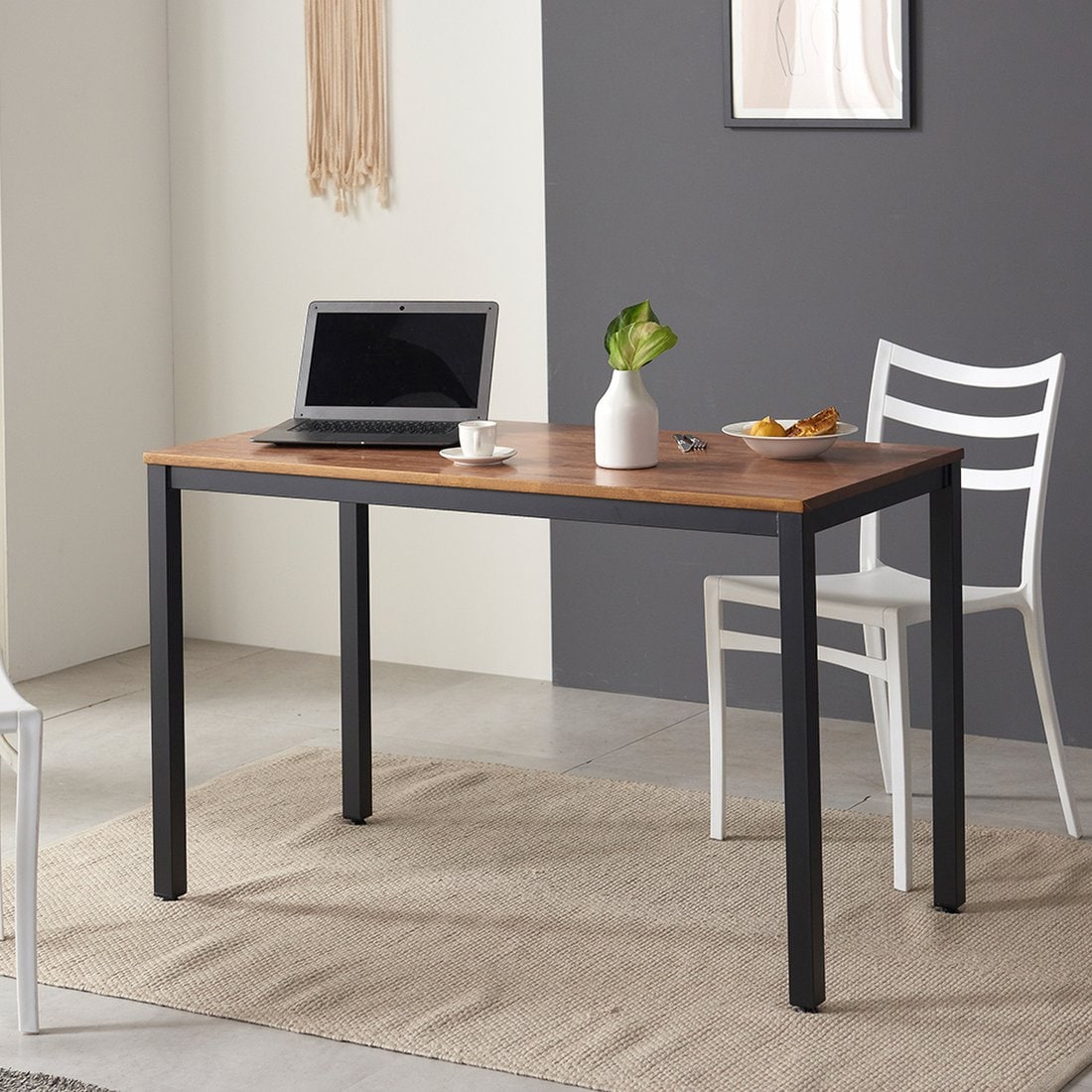 필릭스 1500 철제 책상 1인용 컴퓨터 독서실 원목 작업대 카페 식탁 심플 노트북 테이블, 믿고 사는 즐거움 SSG.COM