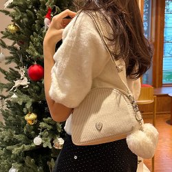 Heart Charm Halfmoon Bag_HC239DBG002M - SSG.COM