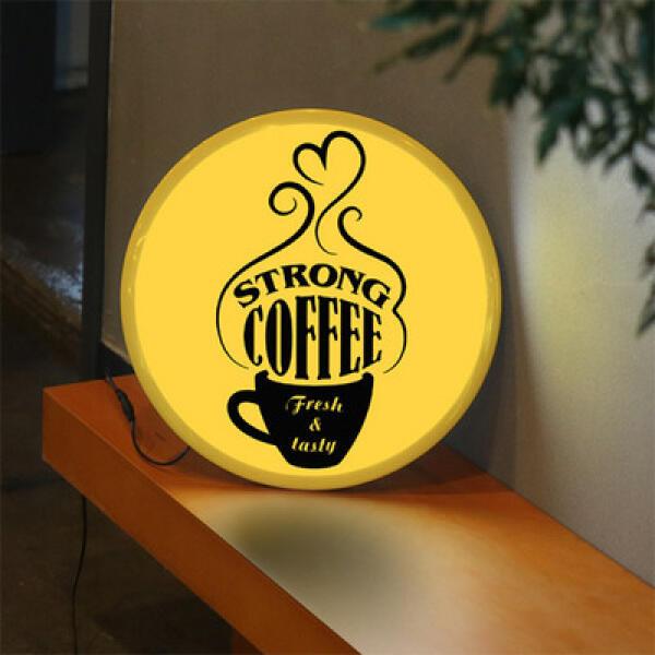 아트박스/꾸밈 ne566-LED액자35R_커피싸인F_LED홍보사인물 - SSG.COM