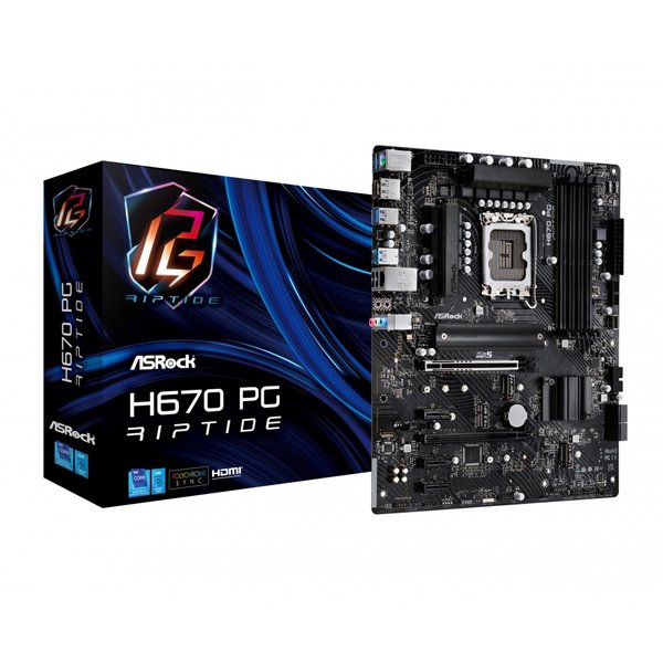 ASRock 메인보드 H670 PG Riptide Intel H670 시리즈 CPU(LGA1700) 대응 H670 ATX ...