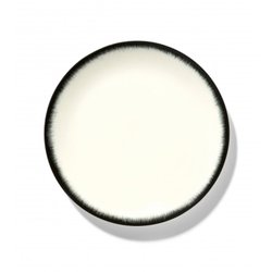 [세락스]ADM 오프 화이트&블랙 접시_V3 24cm - SSG.COM