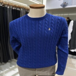 올젠 메리노울 혼방 트위스트 케이블 니트 (BL) ZAD4ER1903 BL - SSG.COM