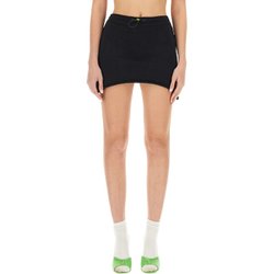 [해외배송] 바로우 하이웨이스트 코튼 미니 스커트 F3BWWOSK087 110 - SSG.COM