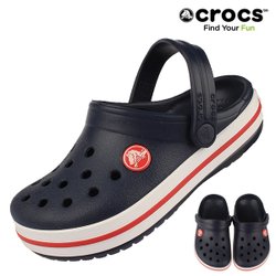 크록스 CROCS 당일발송 크록밴드 클로그 키즈 204537-485 네이비 - SSG.COM