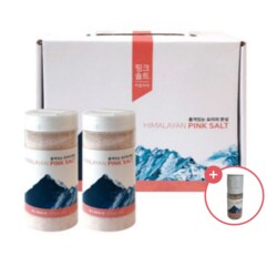 히말라야 핑크솔트 선물세트(240g*2) 가는입자 소금 + 그라인더 (110g 굵은입자) 추가 증정 - SSG.COM
