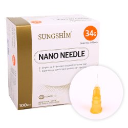 성심 나노니들 Nano Needle 34G 8mm 1박스 100개입 - SSG.COM